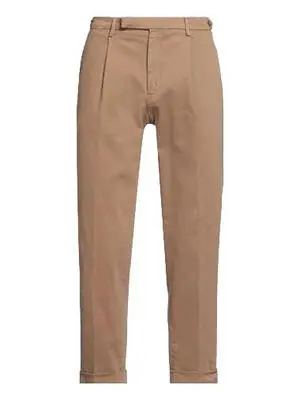 PAOLONI Pants Size Cotton, Elastane - Brown
