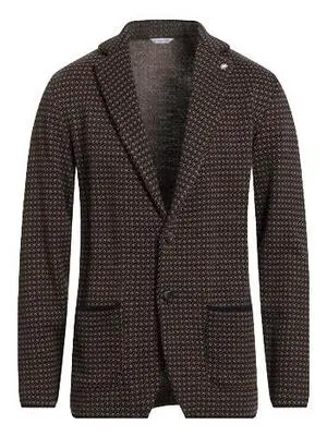 MANUEL RITZ Knitted Single-breasted Blazer - Beige