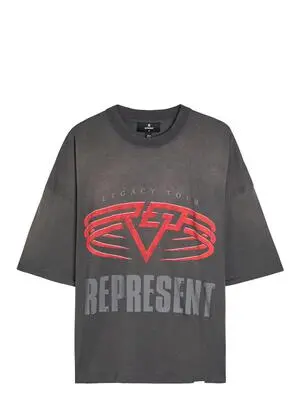 REPRESENT Living Legacy Logo Cotton T-shirt - Grey