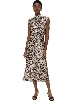 Misa Giselle Dress - Leopard Print