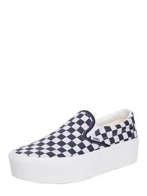 VANS Classic Slip-On Stackform Sneakers Checkerboard Mist/grape