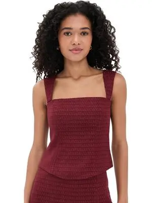 Amanda Uprichard Ceronne Top - Russet