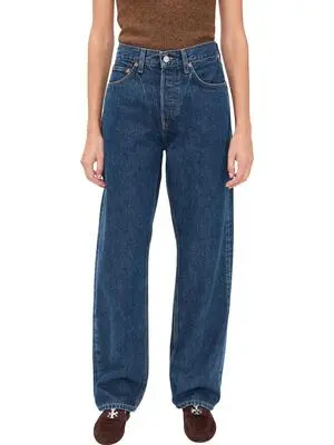 RE/DONE 90s Straight Leg Jeans - Rustic Indigo