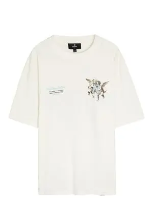 REPRESENT Legacy Cherubs Logo Cotton T-shirt White