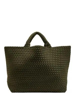 NAGHEDI St Barths Large Woven Tote - Olive