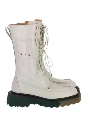 OFF-WHITE Lace-Up Platform Boots