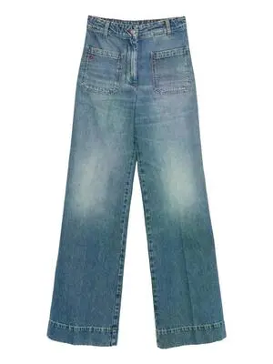 Victoria Beckham Pocket-detail Jeans - Blue
