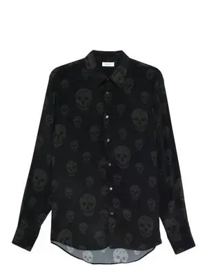 Alexander McQueen Skull-print Shirt - Black