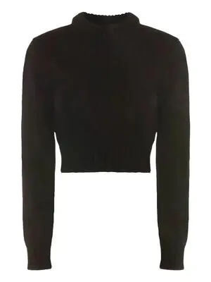 Malo Cashmere Cropped Sweater - Brown