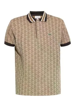 Lacoste Geometric-pattern Polo Shirt - Brown