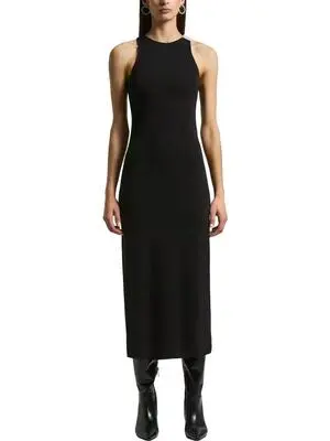 Peserico Embellished Sleeveless Midi Dress - Black