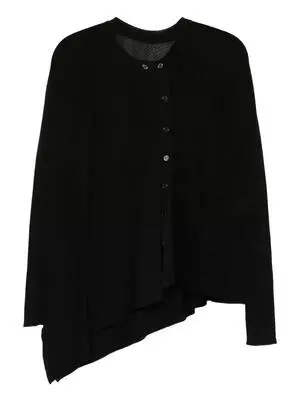 Y’s Asymmetric Cardigan - Black