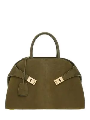 FERRAGAMO Hug Top-handle Handbag - Green