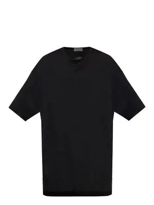 Yohji Yamamoto Side-split T-shirt - Black