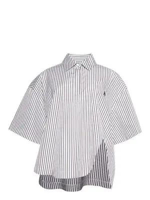 Attico Pinstripe Cotton Shirt - Multi