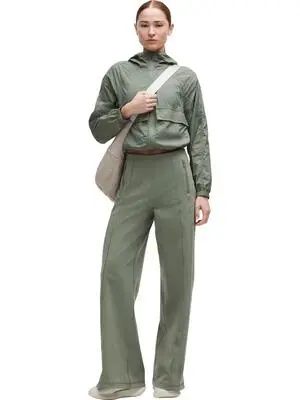 Lululemon High-rise Wide-leg Pants - Willow Leaf