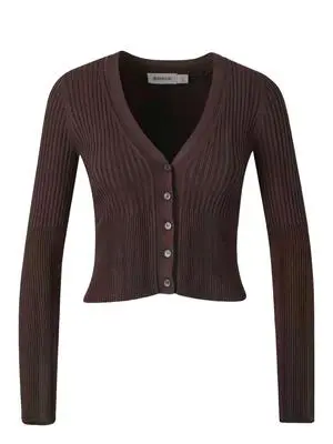 Simkhai Ribbed-knit Cardigan - Brown