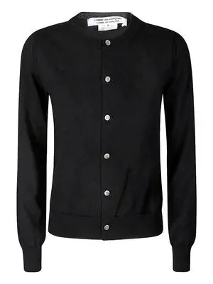 Comme Des Garçons Button-down Cardigan - Black