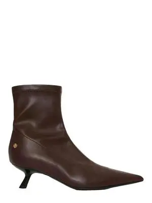 ANINE BING 50mm Pointed-toe Boots - Brown