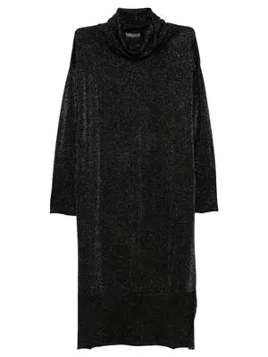 N.peal Roll-neck Dress - Black