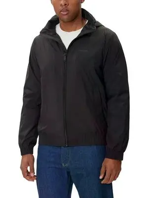 Calvin Klein Hooded Zip-front Jacket - Black