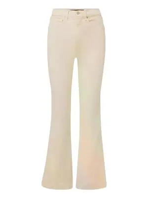 Veronica Beard Carson Flare Jeans - White