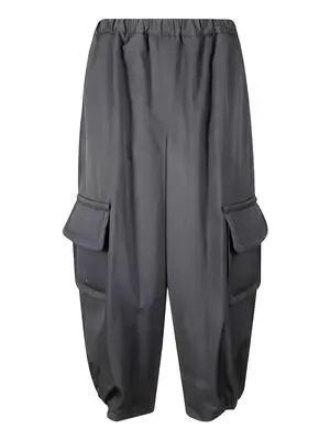 Comme Des Garçons Cuffed-ankle Trousers - Black