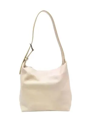 THE ROW Isa Buckle-Fastening Leather Shoulder Bag Neutrals