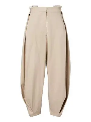 Loewe Cotton And Silk Twill Balloon Pants - Beige