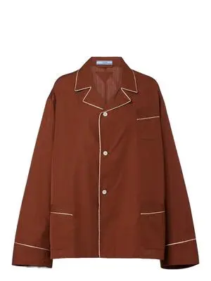 Prada Oversized Cotton Shirt - Brown