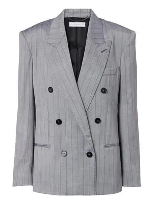 Stella McCartney Double-breasted Wool Blazer - Grey