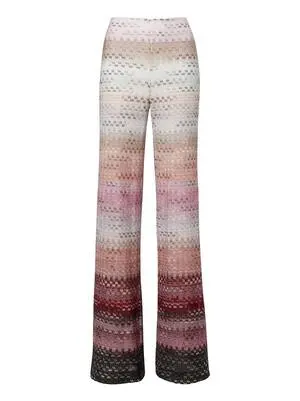 MISSONI High-Rise Lamé Flared Pants