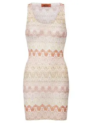 Missoni Lamé Pleated Mini Dress - Multicoloured