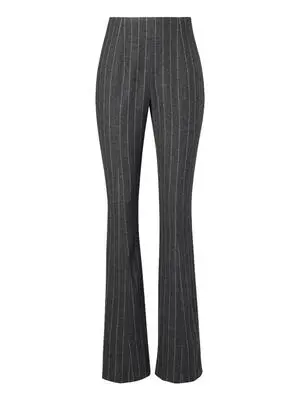 CAROLINA HERRERA Striped Wool-Blend Trousers