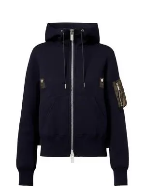 Sacai Paneled Hoodie - Blue