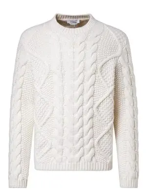Gabriela Hearst Cable-knit Cashmere Sweater - White