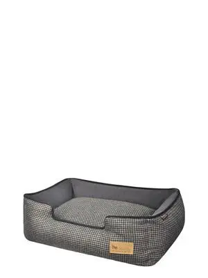 P.L.A.Y. Houndstooth Pet Lounge Bed - Gray