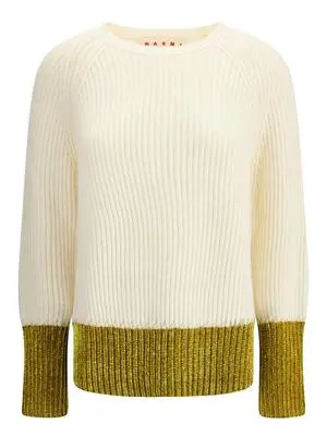 Marni Color Block Knit Sweater Multicolour