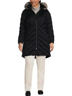 LANDS' END Fleece-Lined Winter Coat Black