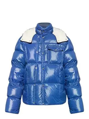 Moncler Quilted Hooded Puffer Jacket - Blue