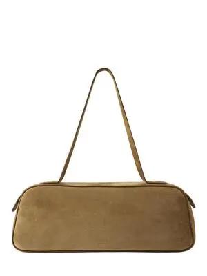 Khaite Simona Suede Shoulder Bag - Neutrals