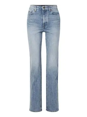 Khaite Danielle High-rise Straight-leg Jeans - Blue