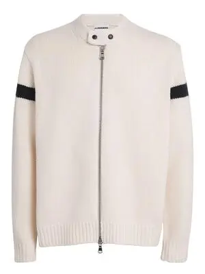 J. Lindeberg Wool Kessler Biker Jacket - Beige