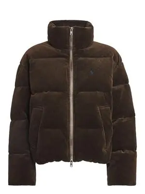 Polo Ralph Lauren Stretch-cotton Corduroy Puffer Jacket - Brown