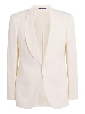 Ralph Lauren Purple Label Wool Gregory Dinner Jacket - Ivory