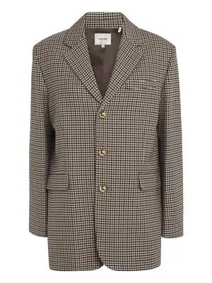 FRAME The Houndstooth Blazer - Navy