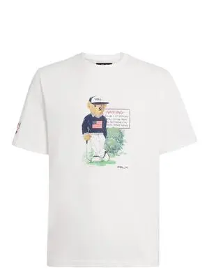 Rlx Ralph Lauren Cotton Ryder Cup Polo Bear T-shirt - White