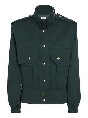 PATOU Belted Blouson Jacket - Green