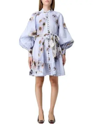 Zimmermann Printed Mini Dress - Lilac