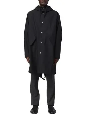 JIL SANDER Hooded Coat - Black